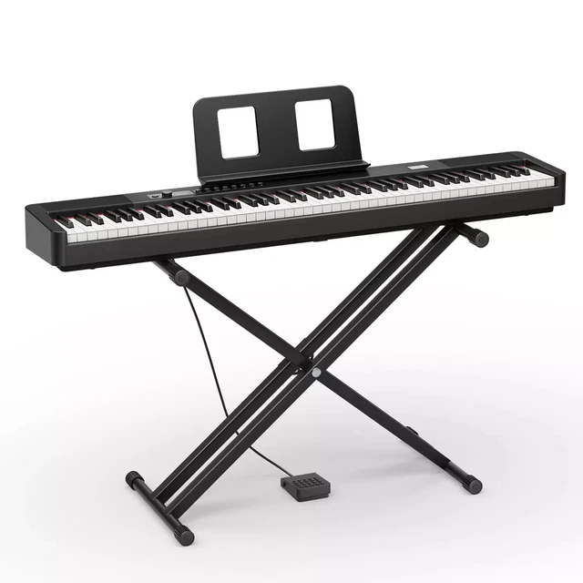 BUNDLE DEAL - Yamaha P45 88 Keys Digital Piano (black) + Stand + Pedal ...