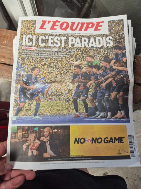 JOURNAL L'ÉQUIPE 01.06.2025 "ICI C'EST PARADIS" PSG ligue Des champions EUR 19,90 - PicClick FR