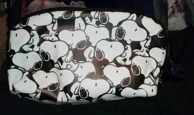 PRIMARK JOE COOL Snoopy Peanuts Makeup Bag Rainbow Woodstock keyring ...