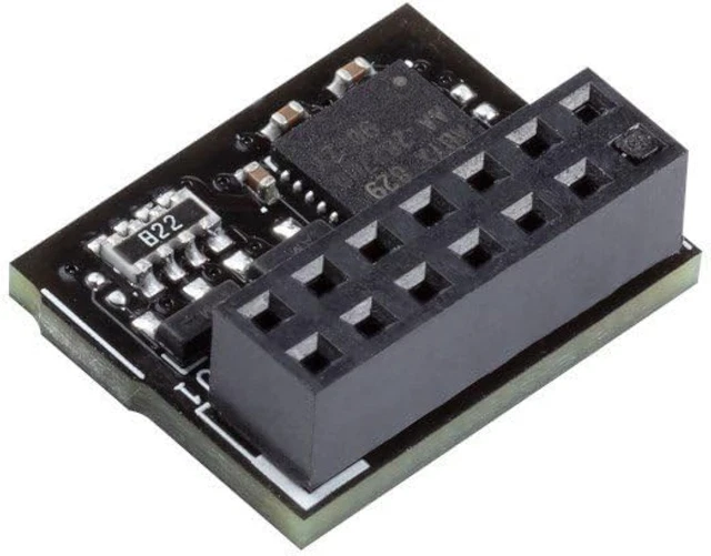 ASUS TPM-SPI MODULE 14-1 Pin Nuvoton NPCT750 Chip Security Hardware £40 ...