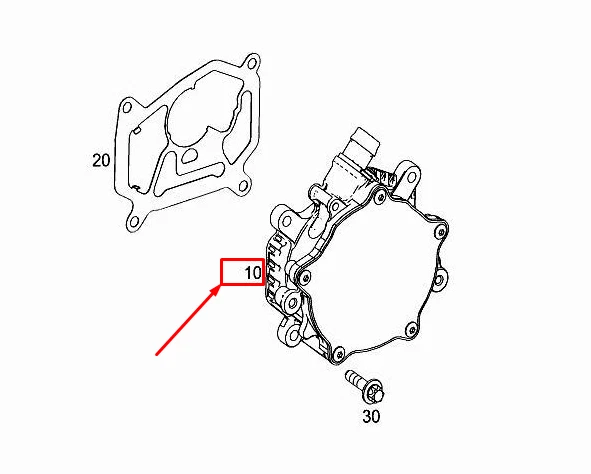 POMPE À VIDE moteur MERCEDES-BENZ A W177 A2641800000 NEUF ORIGINE EUR ...