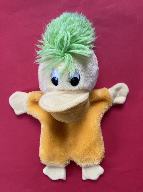 VINTAGE EDD THE DUCK SQUEAKING HAND PUPPET SOFT TOY PLUSH 1990s BBC £9. ...
