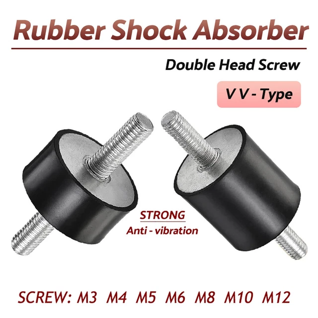 RUBBER VIBRATION ISOLATOR Mounts Shock Absorber Thread M3/M4/M5/M6/M8 ...