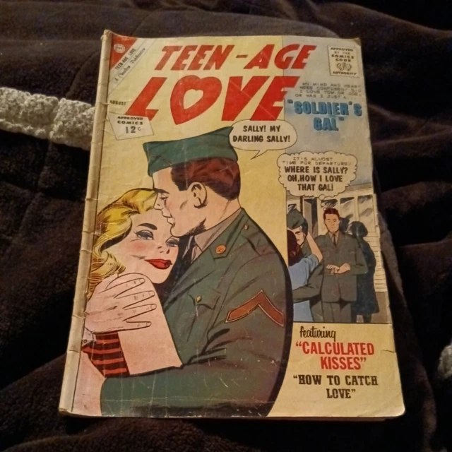 TEEN-AGE LOVE #27 silver age romance 1962 "SOLDIER'S GAL" CHARLTON ...