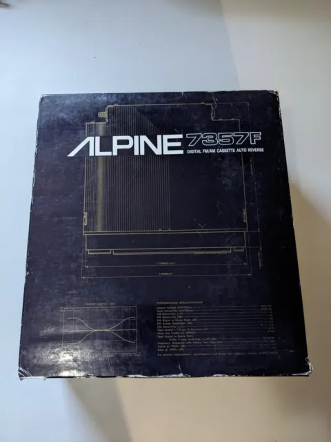 ALPINE 7357F MAN Machine MM Tape Tuner Car Hifi NIB Vintage Old school ...