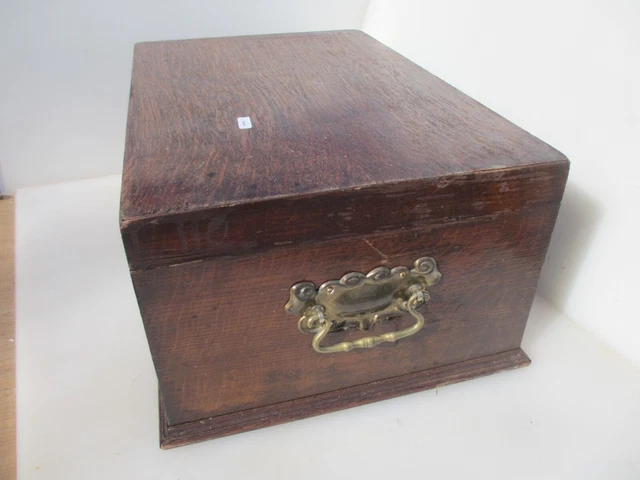 LARGE ANTIQUE WOODEN Box Old Crate Wood Vintage Case Tub 19"W £40.00 ...