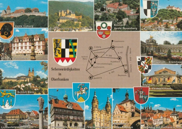 Wunderschone Karte Von Oberfranken Fotos