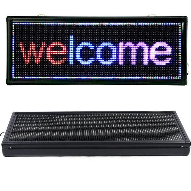 LED LIGHT SIGN Plate Programmable Scrolling Message Display Board 40" X ...