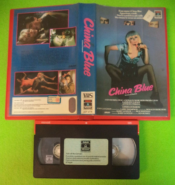 VHS FILM CHINA BLUE 1986 John Laughlin Larry Thompson RCA CVT 10776 ...