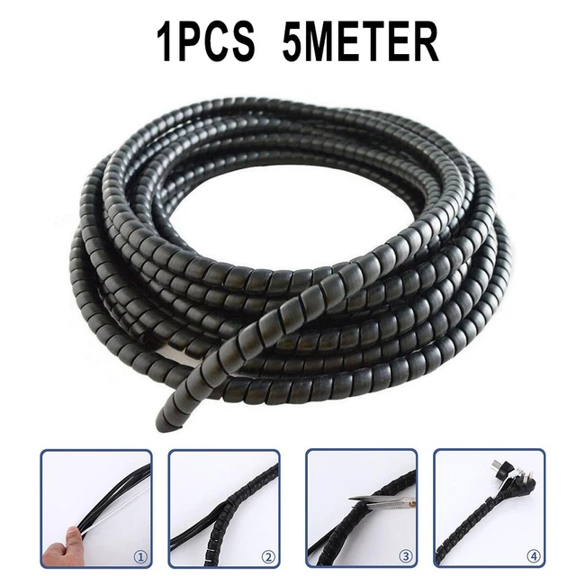 SPIRAL WOUND HOSE Guard Cable Protection for Hydraulic/Pneumatic Hose ...