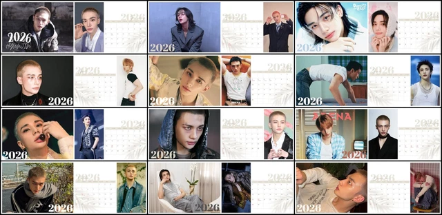 STRAY KIDS HYUNJIN Japan Edition 2026 Desk Calendar A5 Size Writable ...