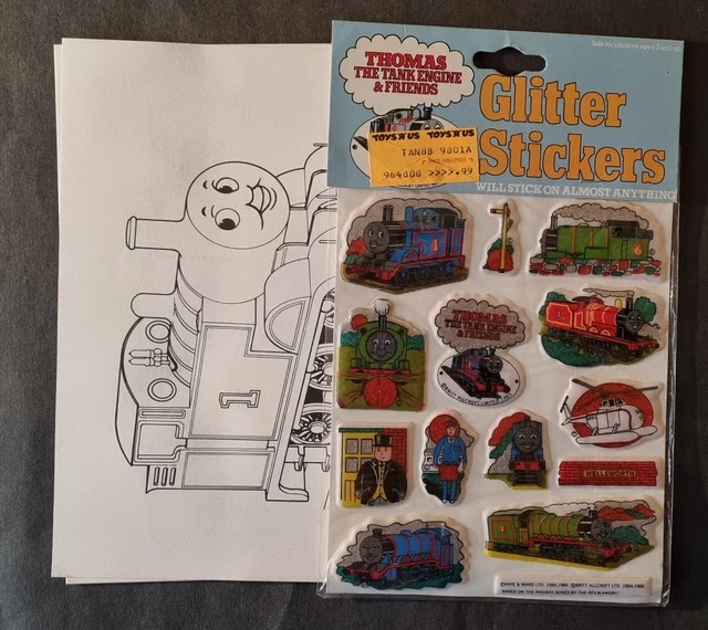 THOMAS THE TANK Engine and Friends Glitter stickers - unopened £6.35 ...