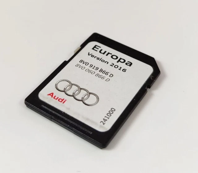 GENUINE AUDI A3 Sat Nav Navigation Sd Card Mmi Mib-S Europe 2016 ...