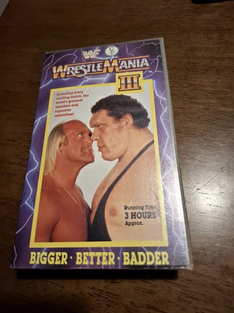 WWE / WWF Wrestlemania 3 VHS - Rare £7.00 - PicClick UK
