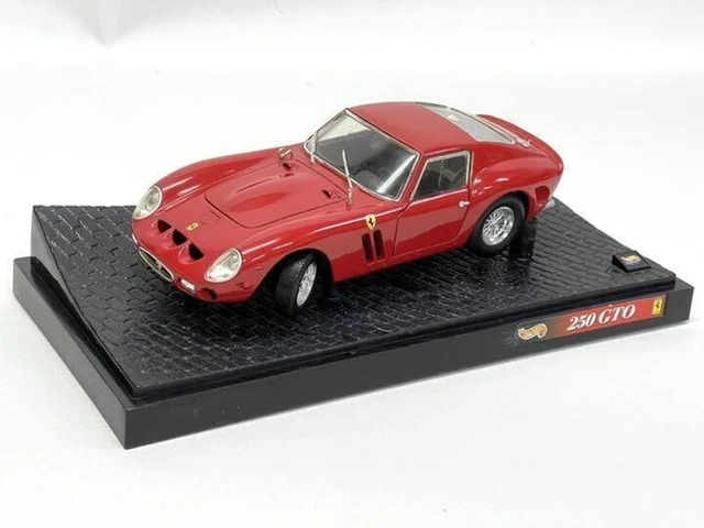HOT WHEELS FERRARI 250 GTO 1/18 scale minicar model stand burago kyosho ...