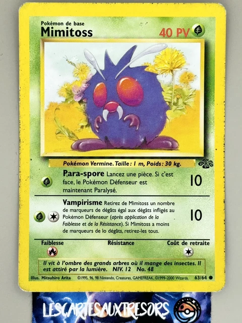 CARTE POKÉMON MIMITOSS 63/64 EDITION 2 ED2 Jungle VF FR EUR 3,49 - PicClick FR