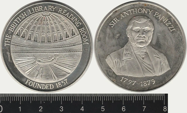 GREAT BRITAIN: THE British Library Reading Room medal Sir Anthony ...