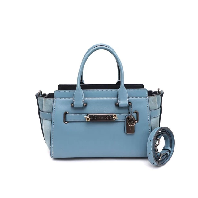 COACH SWAGGER 27 With Tea Rose Detail Tote and Shoulder Bag 29460 ...
