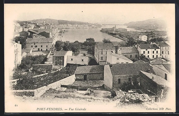 CPA PORT-VENDRES, VUE générale du port et des toits de la ville EUR 5 ...