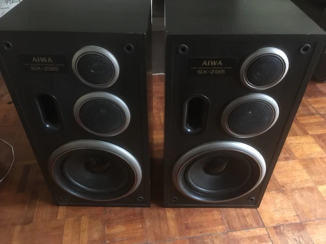 AIWA 3 WAY Bass Reflex Speaker System SX-Z95 150W £69.00 - PicClick UK