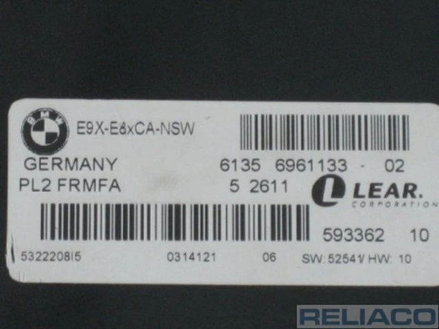 BMW E90 LIGHT Control Unit ECU LCM Footwell Module PL2 FRMFA Lear ...