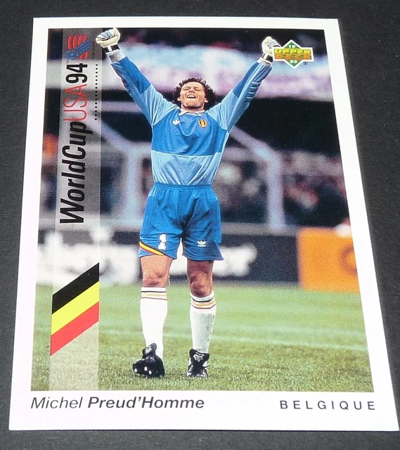 PREUD'HOMME BELGIË BELGIQUE Diables Football Card Upper Usa 94 Panini ...