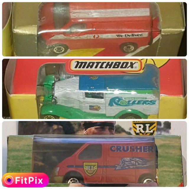 3X 90S MATCHBOX Collectible Cars - AUSTRALIA POST, Gold Coast Rollers ...