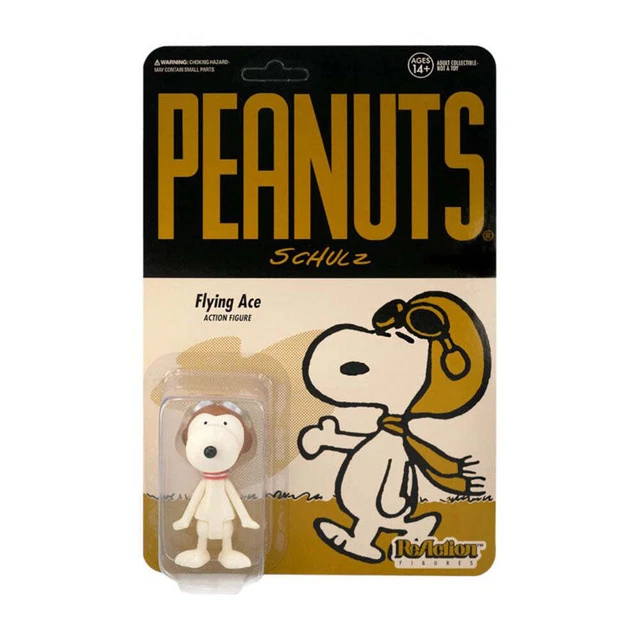 PEANUTS SNOOPY PRIMA Guerra Mondiale Flying Ace ReAction Figure da 3,75 ...