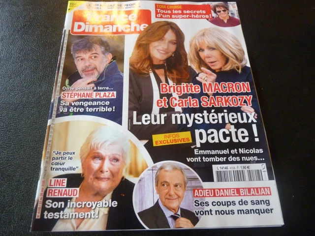 REVUE &FRANCE DIMANCHE N°4108 - 2025" Brigitte MACRON Carla SARKOZY ...