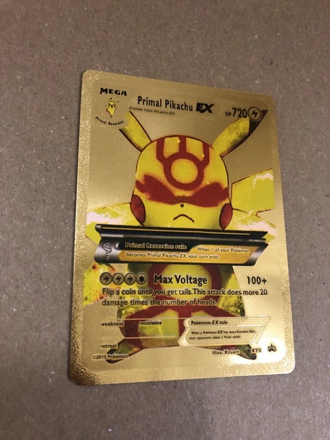 CARTE POKEMON METAL Gold - Primal Pikachu EX - Anglais EUR 4,99 ...