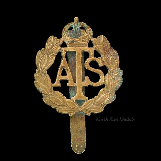 WW2 ATS AUXILIARY Territorial Service Cap Badge £7.99 - PicClick UK