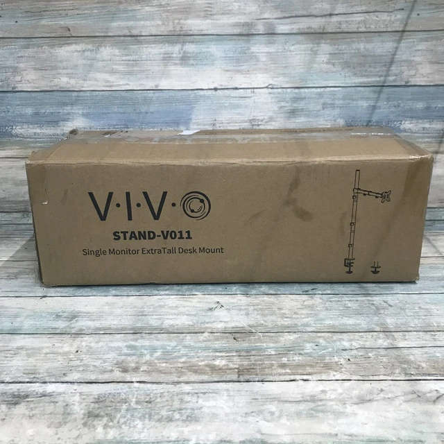VIVO EXTRA TALL Single Monitor Desk Mount Stand with 39 inch Stand-up ...