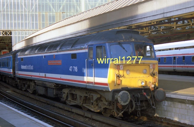 ORIGINAL RAILWAY PHOTOGRAPHIC negative Class 47 47716 at London ...
