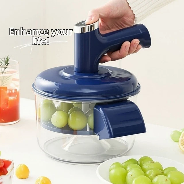-TOUCH ELECTRIC FRUIT & Vegetable Peeler 2-in-1 Pulp Maker and Egg ...