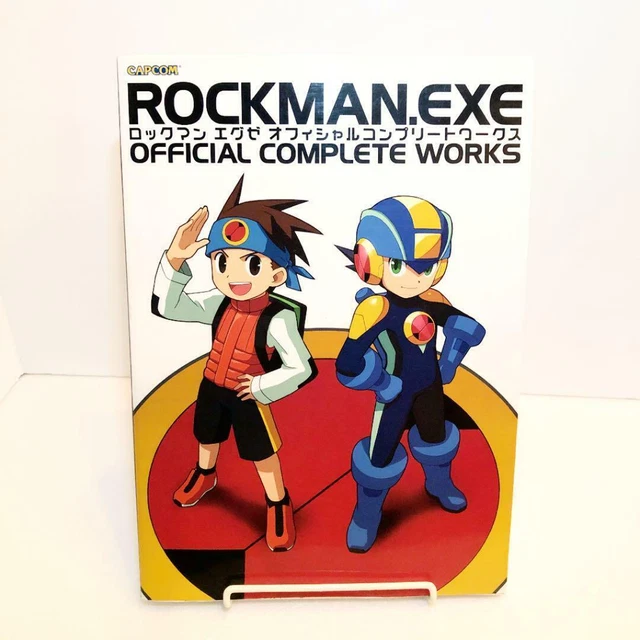 MEGA MAN ROCKMAN EXE OFFICIAL COMPLETE WORKS Japanese Illust Book First ...