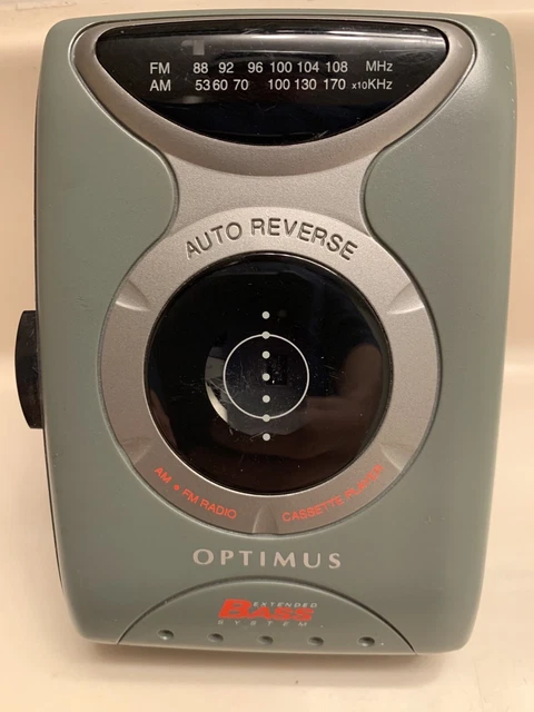 OPTIMUS AUTO-REVERSE STEREO Cassette Player Extended Bass SCP-101 $23. ...