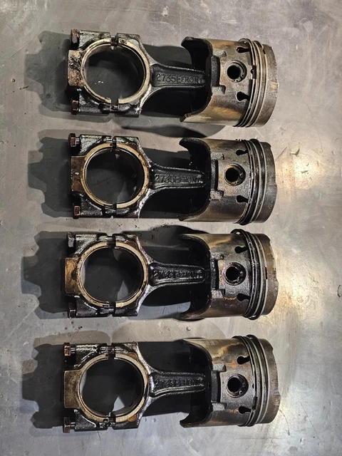 FORD CROSSFLOW 1300 711M Pistons And Conrods Std Bore X Flow Kent ...