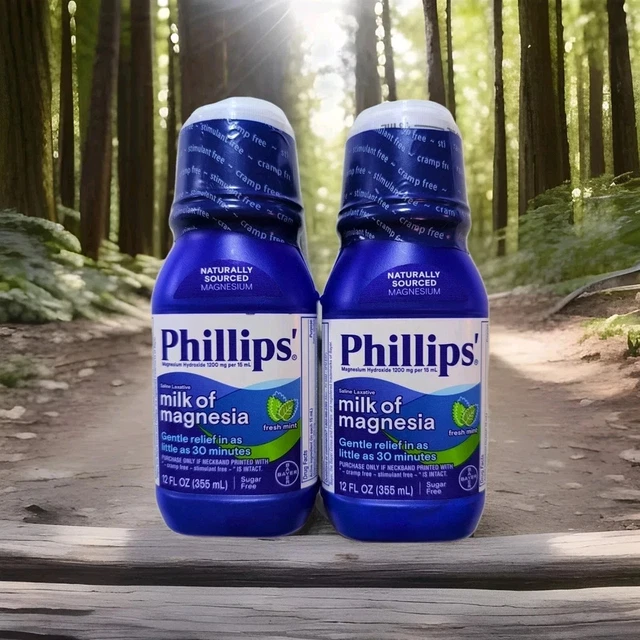 PHILLIPS MILK OF Magnesia - Original - Fresh Mint - 12oz - 2 PACS LOT £ ...