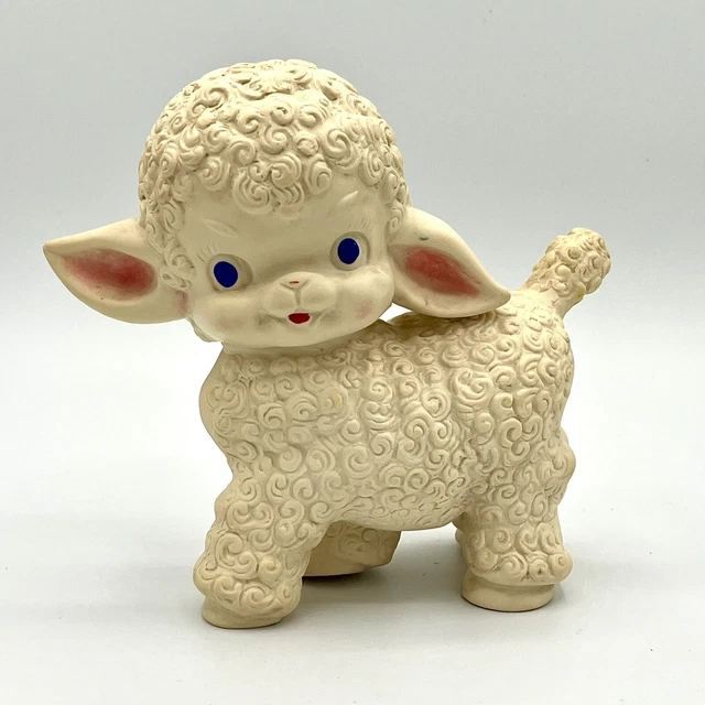 VNTG 1955 THE Sun Rubber Co Lamb/Sheep Squeaky Toy £18.96 - PicClick UK