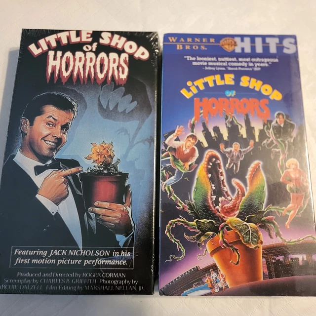 LITTLE SHOP OF Horrors VHS 1960 & 1986 Both Versions Both Sealed 1 w ...