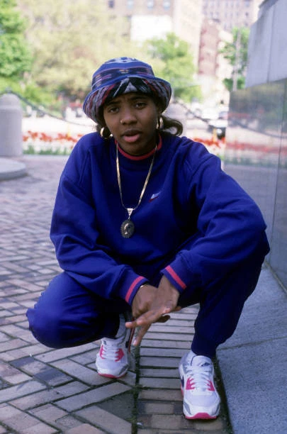 RAPPER MC LYTE appears in a portrait taken on May 5, 1990 in New - Old ...