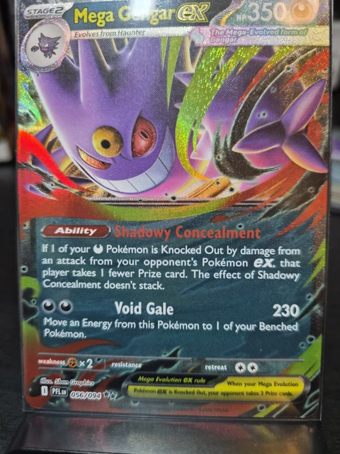 MEGA GENGAR EX Double Rare ME2 Phantasmal Flames 056/094 NM English ...