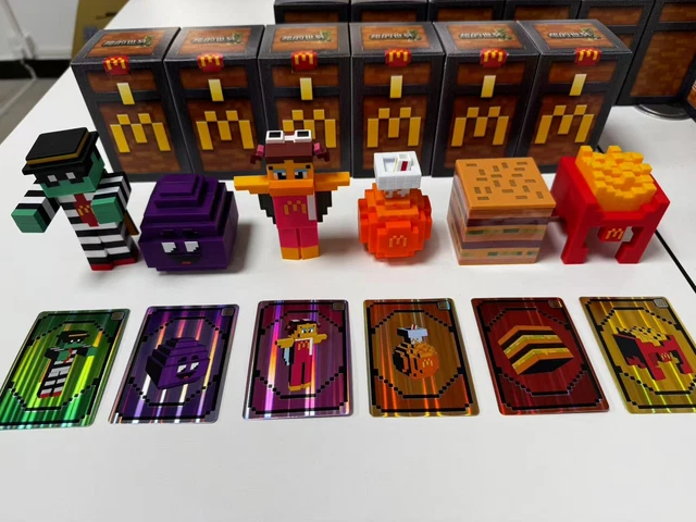 MCDONALD’S A MINECRAFT Movie Complete Set Of 6 Cards & Codes-CODES ARE ...