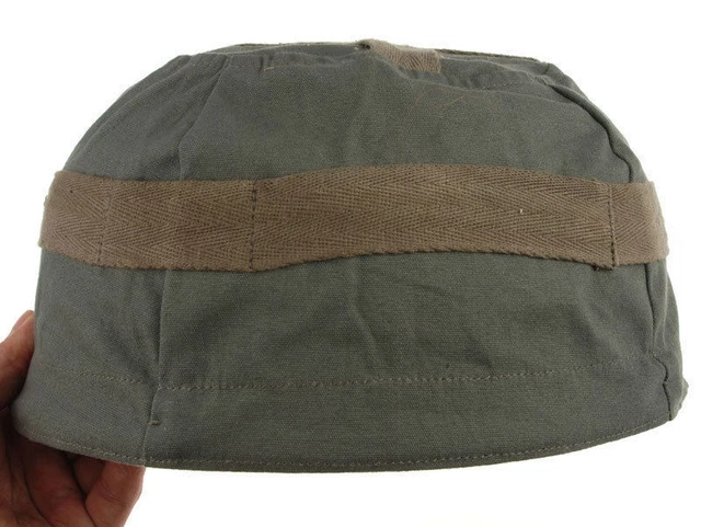 WWII GERMAN PARATROOPER Military M38 Helmet Cover Grey Camouflage $19. ...