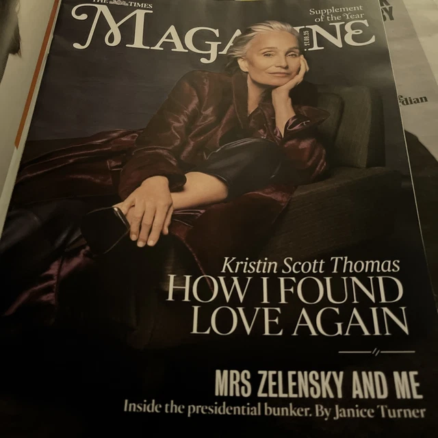 TIMES MAGAZINE 27 September 2025 Kristin Scott Thomas olena zelenska £2 ...