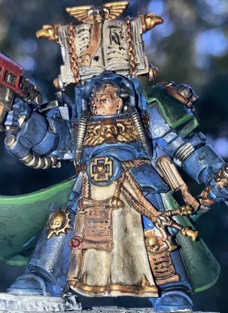 SPACE MARINE LIBRARIAN in Terminator Armor With Force Staff Warhammer ...