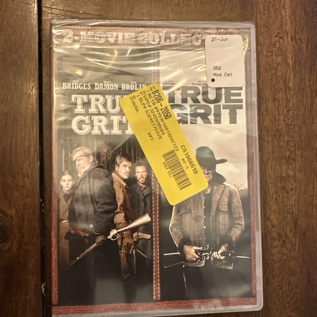 TRUE GRIT: 2-MOVIE Collection DVD 2-Disc Set John Wayne Jeff Bridges ...