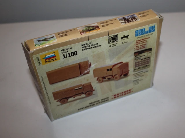 AEC MATADOR BRITISH Army Ww2 Truck 1:100 Zvezda Plastic Kit *Boxed/Not ...