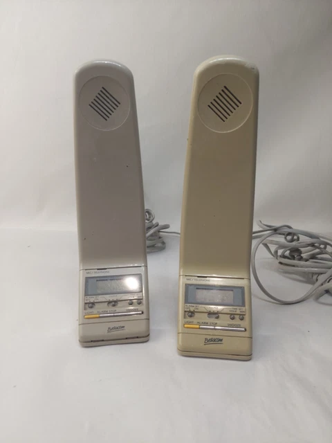 2X VINTAGE BETACOM Sleepeasy PC001 Phones Untested Grey Cabled House ...