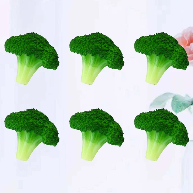 6 PCS FAKE Vegetable Fake Broccoli Artificial Fruits Imitated Vegetable ...